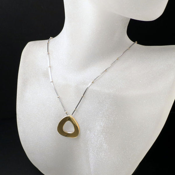 FORMA Loop Pendant in 14K Yellow Gold | Minimalist Designer Jewelry ...