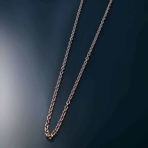 Rose Gold Cable Chain - REAL 14K Gold Chains NOT Plated or Hollow ...